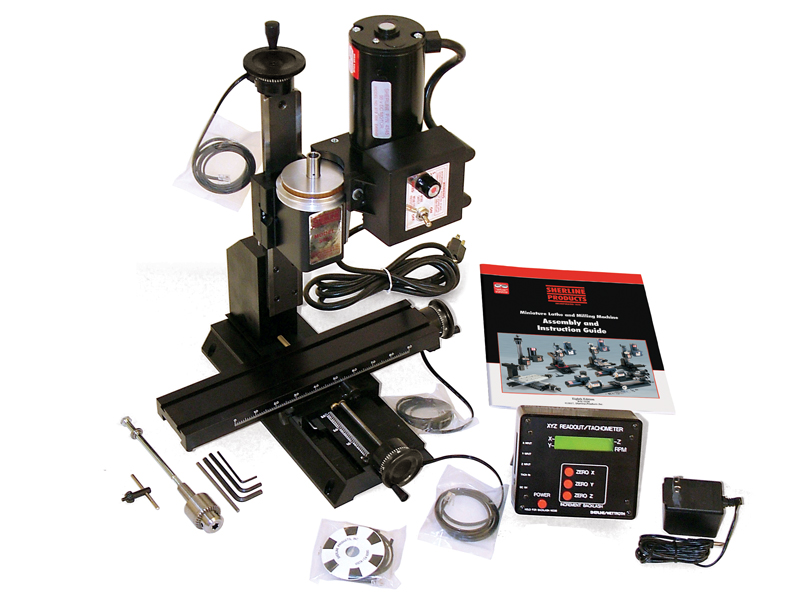 12″ Deluxe Mill with DRO – Sherline Products