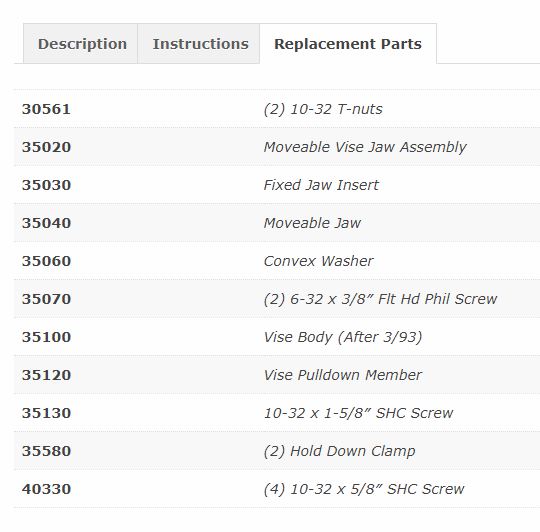How to Find Replacement Parts the Easy Way – Sherline Products